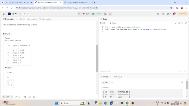 KARAN SINGH on LinkedIn: #sqlchallenge #oracledatabase #mysql # ... KARAN SINGH on LinkedIn: #sqlchallenge #oracledatabase #mysql # ...