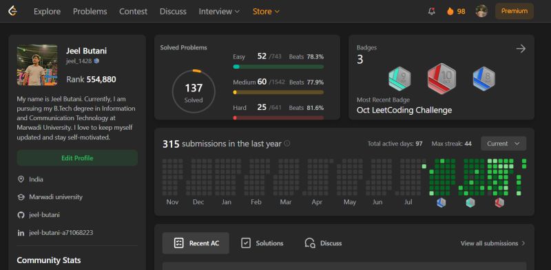 Jeel Butani on LinkedIn: #365daychallenge #leetcode #dailycoding #dsa ... Jeel Butani on LinkedIn: #365daychallenge #leetcode #dailycoding #dsa ...