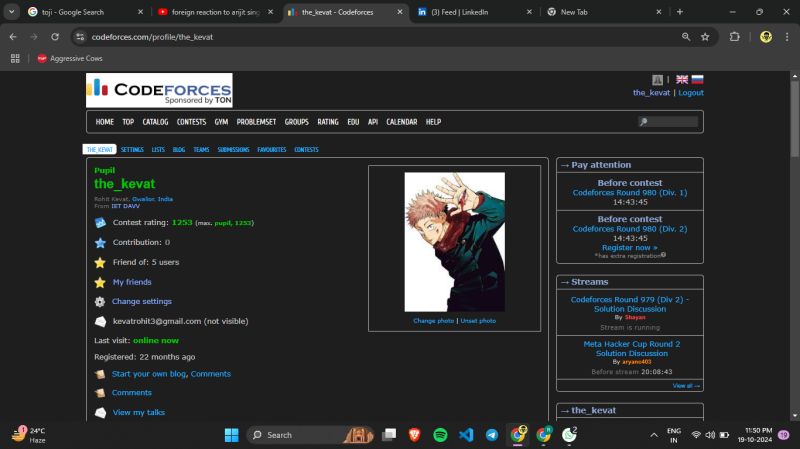 Finally became a Pupil on Codeforces after solving 3 problems in today ... Finally became a Pupil on Codeforces after solving 3 problems in today ...