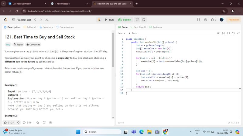 Nandini S. on LinkedIn: #100daysofleetcode #100daysofcode # ... Nandini S. on LinkedIn: #100daysofleetcode #100daysofcode # ...