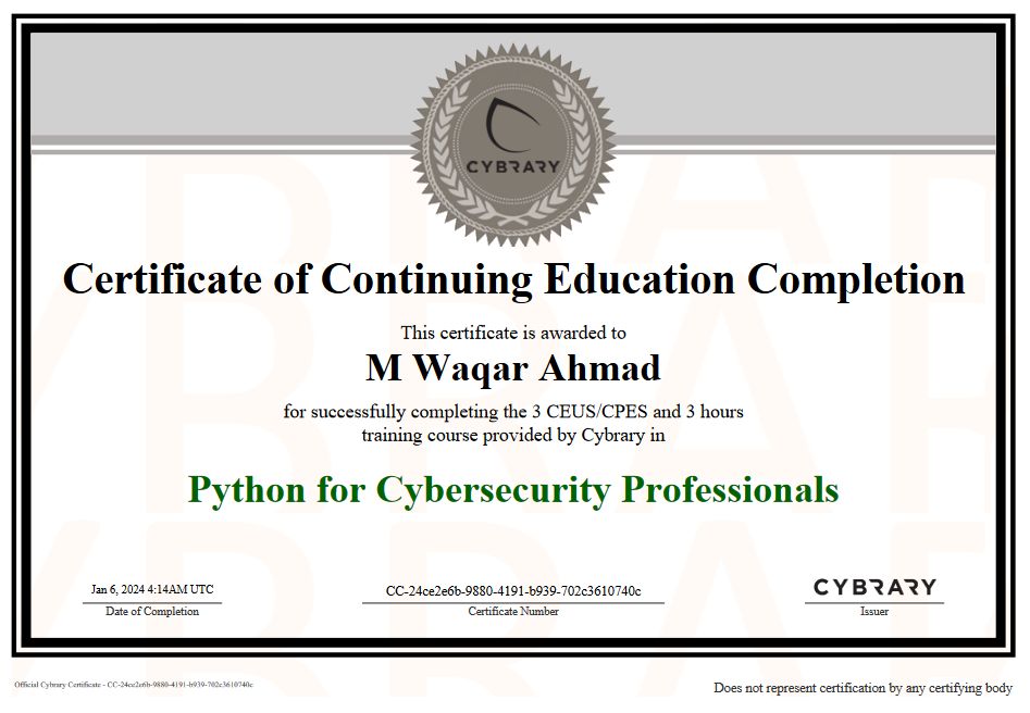 M Waqar Ahmad on LinkedIn: #cybersecurity #pythonprogramming #infosec # ... M Waqar Ahmad on LinkedIn: #cybersecurity #pythonprogramming #infosec # ...