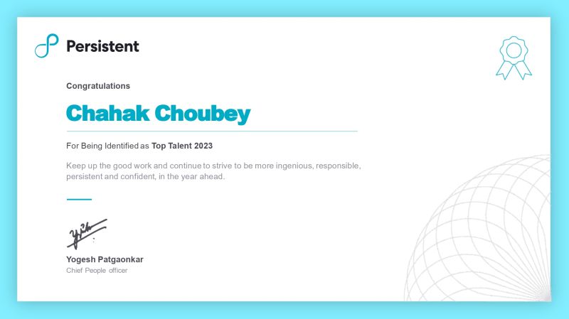 Chahak Choubey on LinkedIn: I am excited to share that I have been ... Chahak Choubey on LinkedIn: I am excited to share that I have been ...