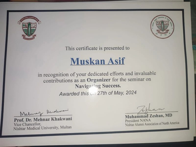 Muskan Asif on LinkedIn: Alhamdulilah ️ Muskan Asif on LinkedIn: Alhamdulilah ️