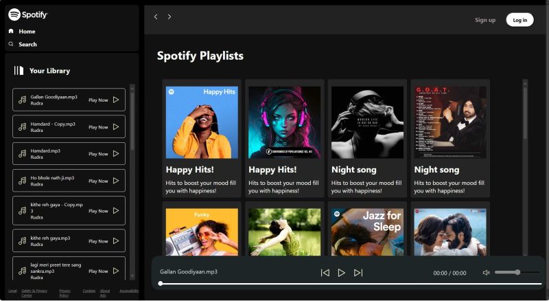 Ramrudra Rathour on LinkedIn: create spotify clone ..... 🎵 using html ... Ramrudra Rathour on LinkedIn: create spotify clone ..... 🎵 using html ...