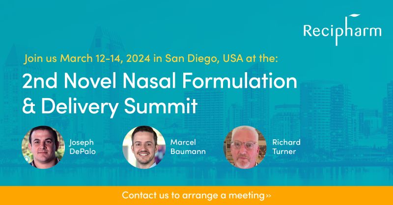 Recipharm on LinkedIn: 2nd Novel Nasal Formulation & Delivery Summit Recipharm on LinkedIn: 2nd Novel Nasal Formulation & Delivery Summit