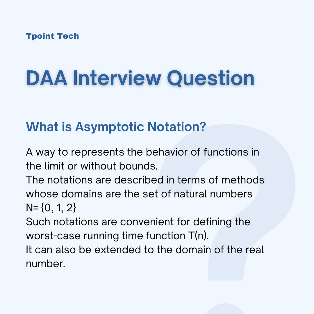 Tpoint Tech on LinkedIn: #daa #codinginterviews #algorithms # ... Tpoint Tech on LinkedIn: #daa #codinginterviews #algorithms # ...