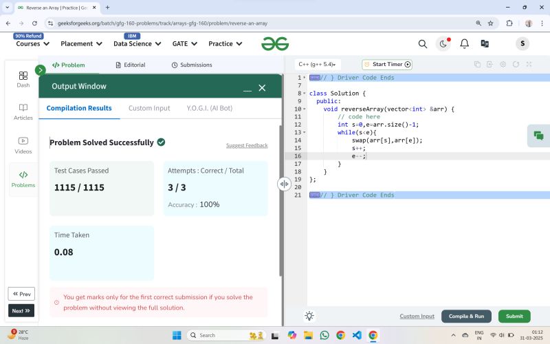 #dsa #coding #geeksforgeeks #gfg160 #geekstreak2025 | Saurav Suman #dsa #coding #geeksforgeeks #gfg160 #geekstreak2025 | Saurav Suman