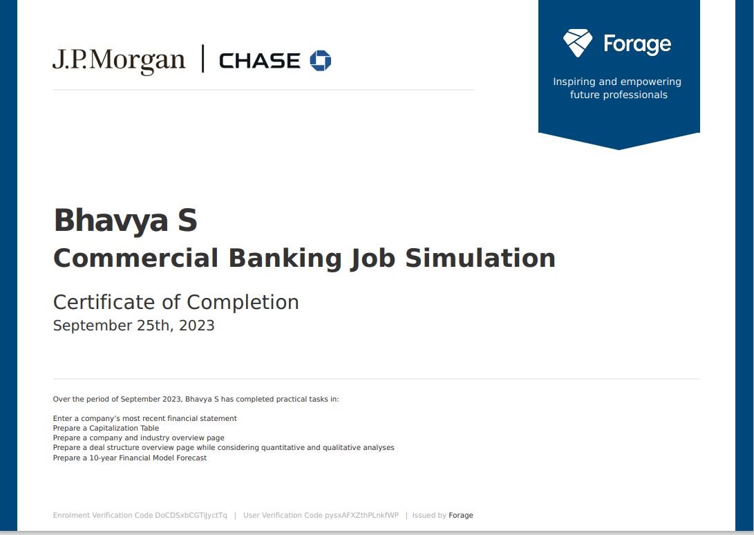 Bhavya Srinivasalu on LinkedIn: #banking #commercial #forage Bhavya Srinivasalu on LinkedIn: #banking #commercial #forage