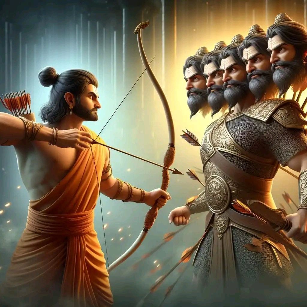 Battle between Shri Rama and Ravana by Bing AI | Mayur Korde posted on ... Battle between Shri Rama and Ravana by Bing AI | Mayur Korde posted on ...