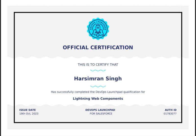 Harsimran Singh on LinkedIn: I’m happy to share that I’ve obtained a ... Harsimran Singh on LinkedIn: I’m happy to share that I’ve obtained a ...
