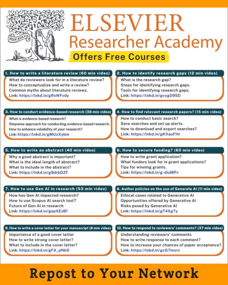 Umair Ali on LinkedIn: #freecourses #elsevier #academy #learning # ... Umair Ali on LinkedIn: #freecourses #elsevier #academy #learning # ...