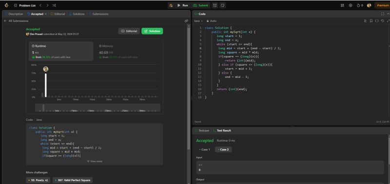 Dev Prasad on LinkedIn: #potd #dsa #100daysofcoding #leetcode Dev Prasad on LinkedIn: #potd #dsa #100daysofcoding #leetcode