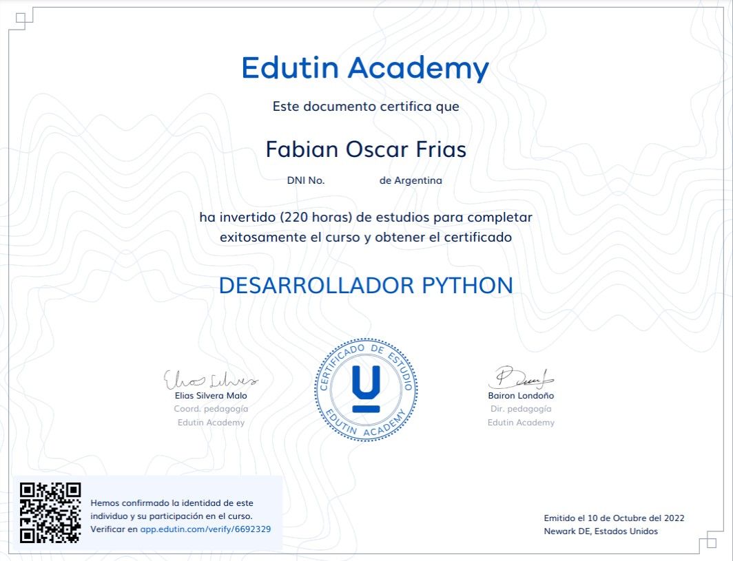 Fabian Oscar Frias posted on LinkedIn Fabian Oscar Frias posted on LinkedIn