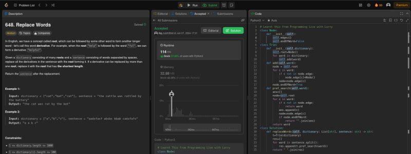 Learned Trie data structure with LeetCode POTD | Aayush Rajput posted ... Learned Trie data structure with LeetCode POTD | Aayush Rajput posted ...