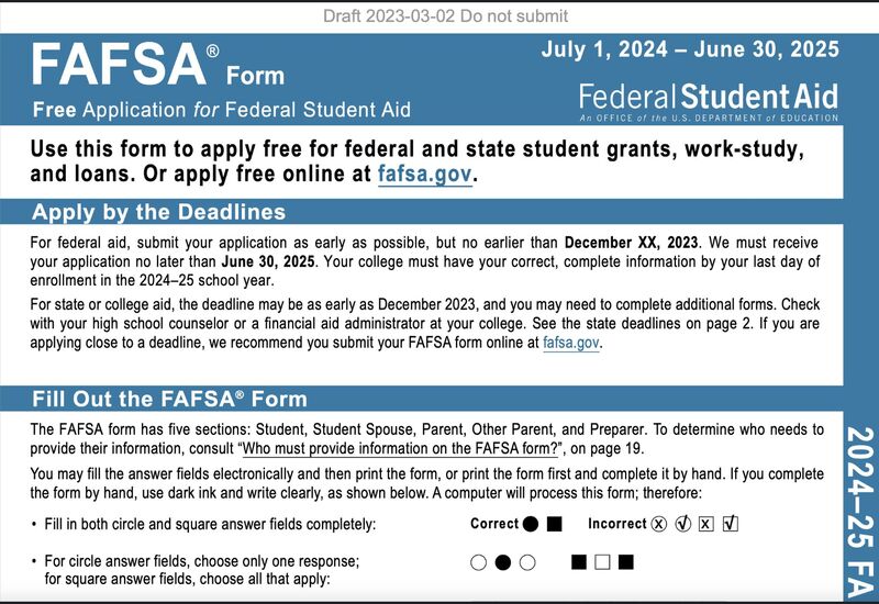The draft of the 2024-2025 FAFSA is available. It is NOT simplified as ... The draft of the 2024-2025 FAFSA is available. It is NOT simplified as ...