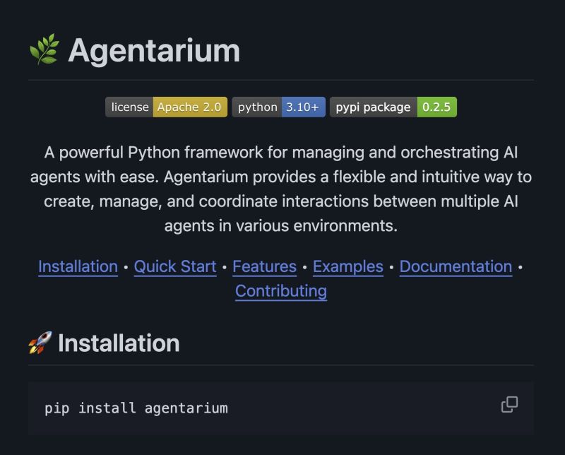 Birendra kumar on LinkedIn: Agentarium is a new Python framework for ... Birendra kumar on LinkedIn: Agentarium is a new Python framework for ...