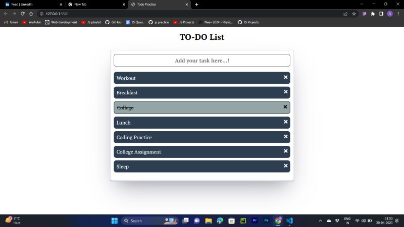 Rishav Kumar on LinkedIn: I make To do list, by using javascript more ... Rishav Kumar on LinkedIn: I make To do list, by using javascript more ...