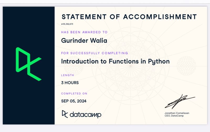 Gurinder Walia CSM®CSPO® on LinkedIn: #pythonprogramming #functions # ... Gurinder Walia CSM®CSPO® on LinkedIn: #pythonprogramming #functions # ...
