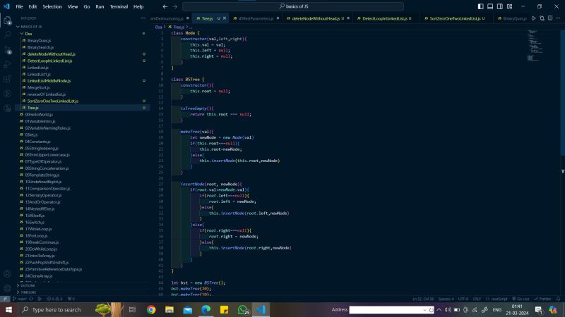 Learned about BST class in JavaScript | Raman kumar posted on the topic ... Learned about BST class in JavaScript | Raman kumar posted on the topic ...
