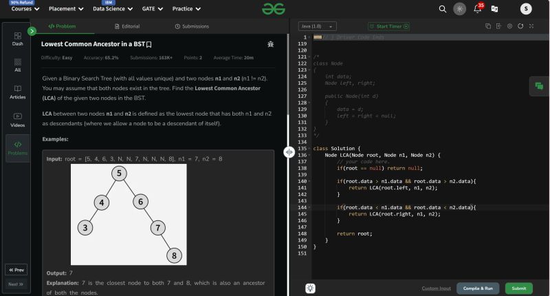 #day92 #geekstreak2024 #dsa #binarysearchtree #geeksforgeeks… | Shreya ... #day92 #geekstreak2024 #dsa #binarysearchtree #geeksforgeeks… | Shreya ...