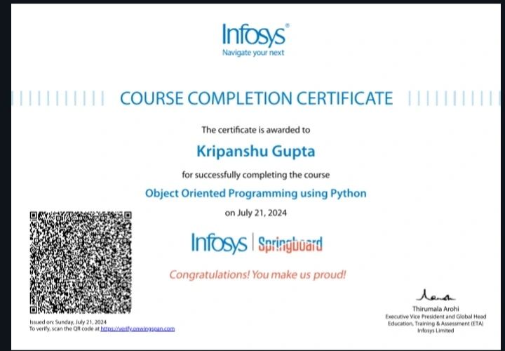 Kripanshu Gupta on LinkedIn: #python #objectorientedprogramming #oop # ... Kripanshu Gupta on LinkedIn: #python #objectorientedprogramming #oop # ...