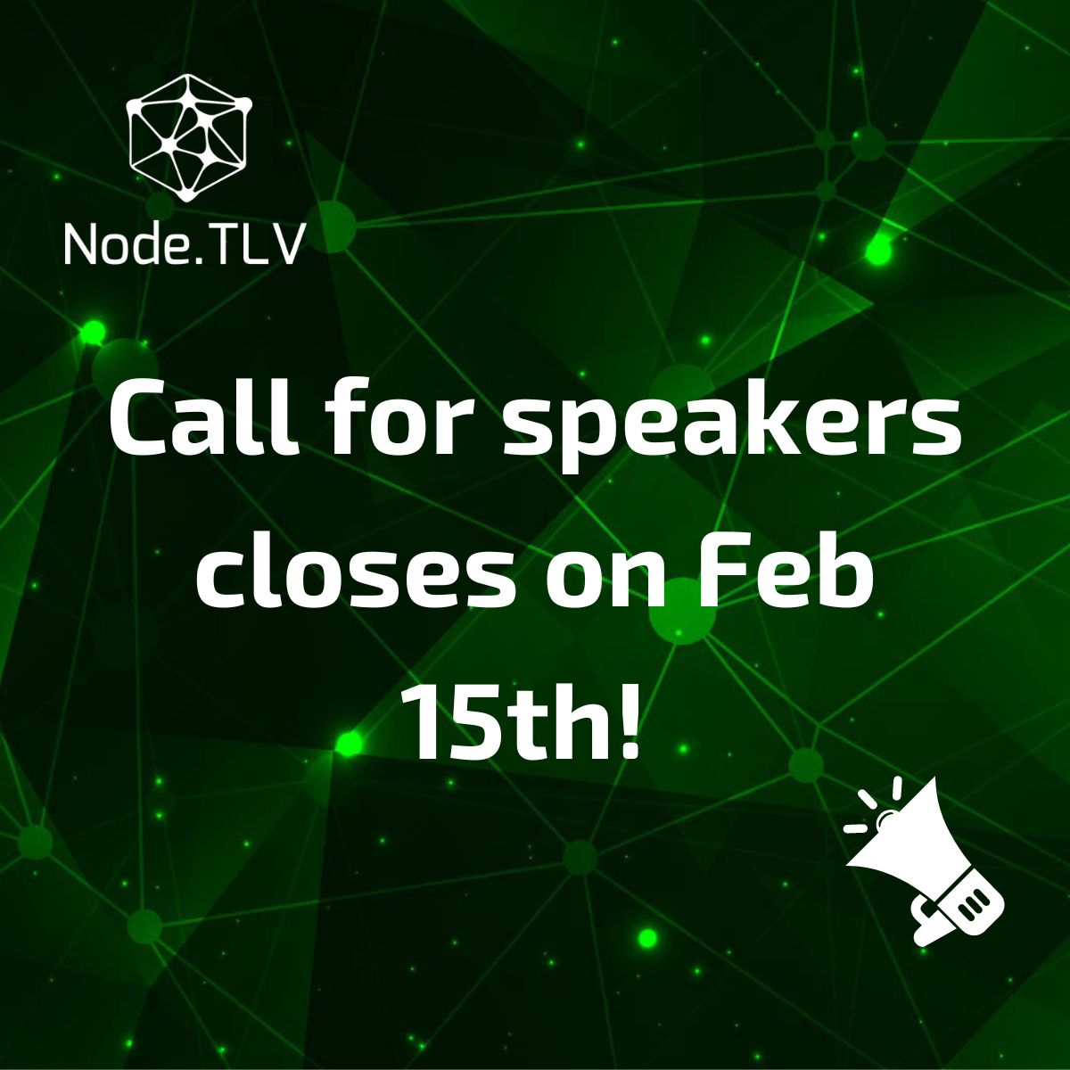 Node.TLV on LinkedIn: #nodejs #nodejsdeveloper #cfp #publicspeaking # ... Node.TLV on LinkedIn: #nodejs #nodejsdeveloper #cfp #publicspeaking # ...