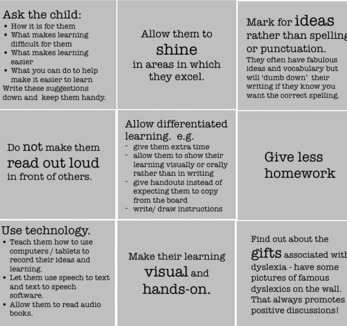 9 Tips for Teachers – How to help your dyslexic students Your… | Ahmed Said 9 Tips for Teachers – How to help your dyslexic students Your… | Ahmed Said