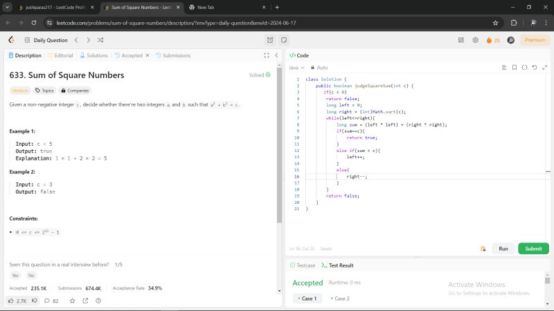 Paras Joshi on LinkedIn: #java #leetcode #geeksforgeeks #problemsolving ... Paras Joshi on LinkedIn: #java #leetcode #geeksforgeeks #problemsolving ...