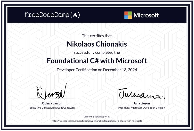Nikolaos Chionakis on LinkedIn: #csharp #dotnet #microsoft # ... Nikolaos Chionakis on LinkedIn: #csharp #dotnet #microsoft # ...