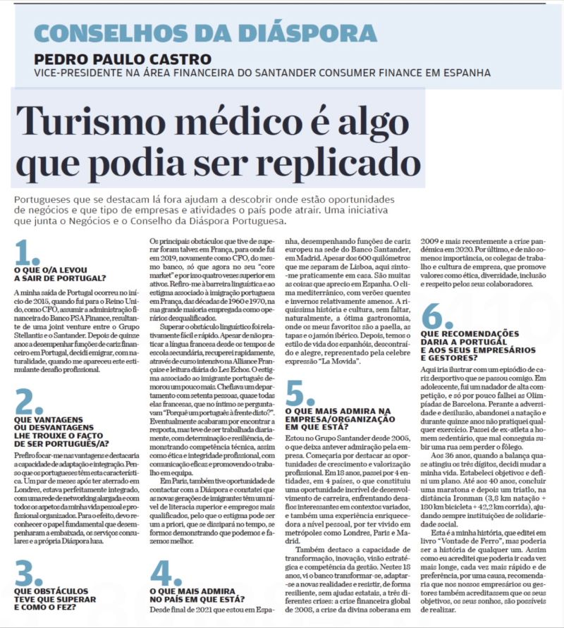 Entrevista ao Pedro Paulo Castro, do Santander, conselheiro responsável ... Entrevista ao Pedro Paulo Castro, do Santander, conselheiro responsável ...