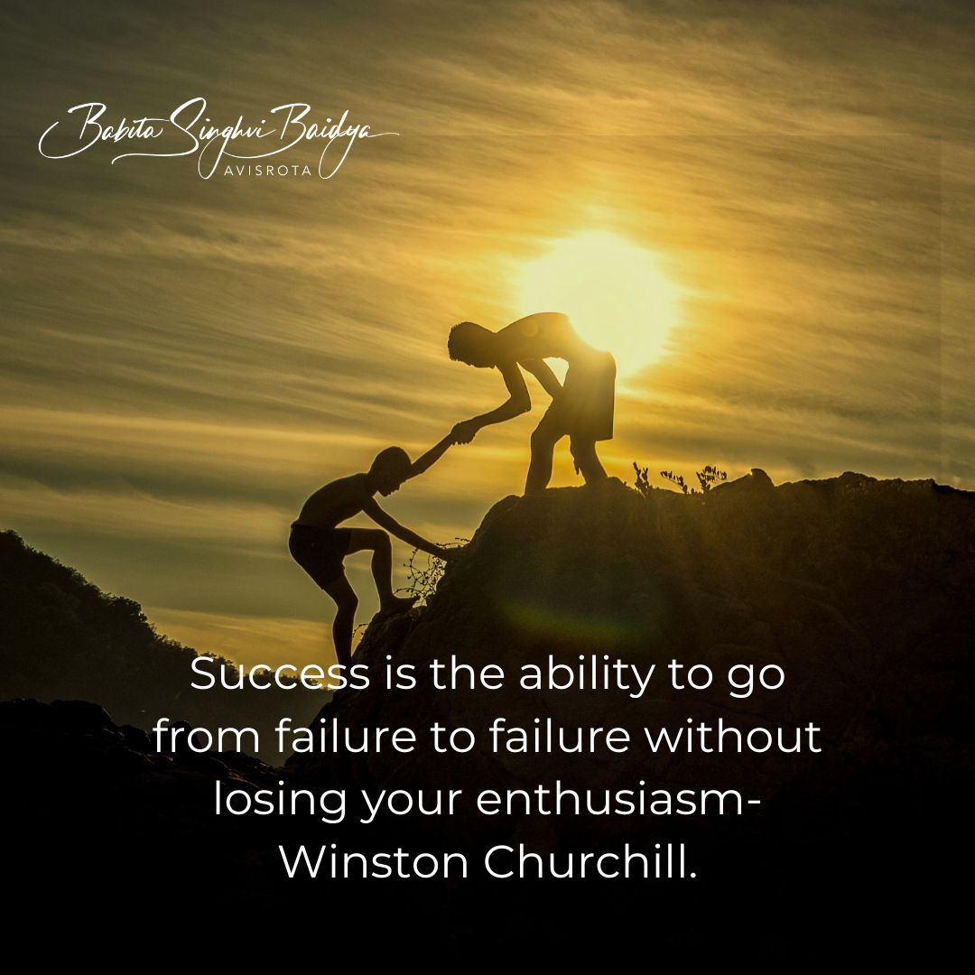 Babita Singhvi Baidya on LinkedIn: Success is not built on success. It ... Babita Singhvi Baidya on LinkedIn: Success is not built on success. It ...