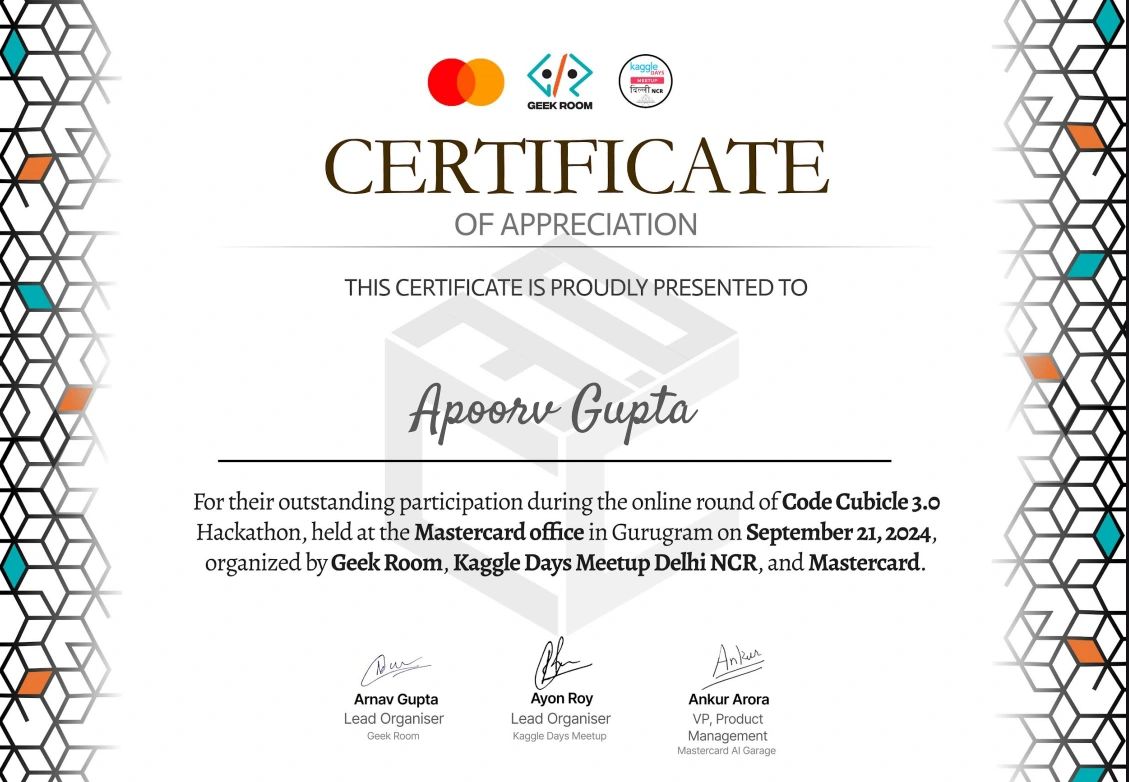 Apoorv Gupta on LinkedIn: #codecubicle #geekroom #hackathon #innovation ... Apoorv Gupta on LinkedIn: #codecubicle #geekroom #hackathon #innovation ...