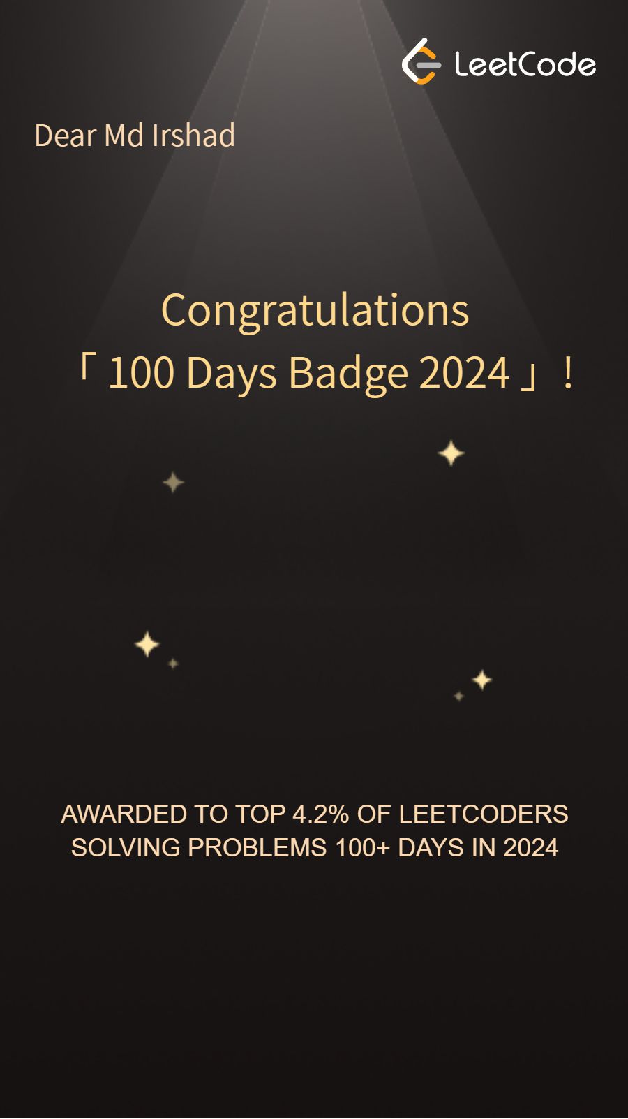 Md Irshad on LinkedIn: #100daysofcode #leetcode #codingjourney # ... Md Irshad on LinkedIn: #100daysofcode #leetcode #codingjourney # ...