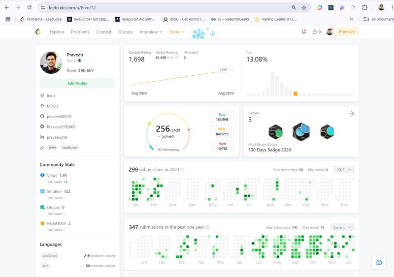 Praveen . on LinkedIn: #leetcode #codingachievements #developerjourney ... Praveen . on LinkedIn: #leetcode #codingachievements #developerjourney ...