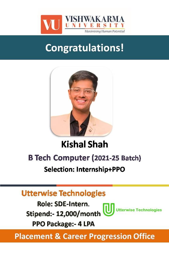 Heartfelt congratulations to Mr. Kishal shah from Vishwakarma ... Heartfelt congratulations to Mr. Kishal shah from Vishwakarma ...