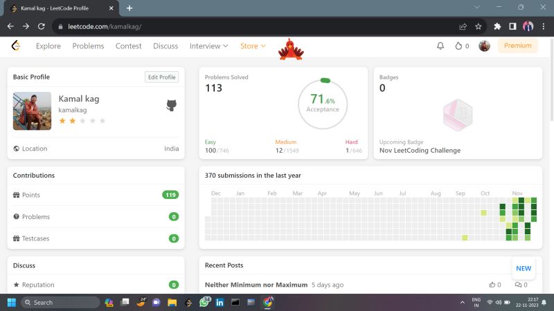Kamal kag on LinkedIn: #leetcode #codingmilestone #continuouslearning # ... Kamal kag on LinkedIn: #leetcode #codingmilestone #continuouslearning # ...