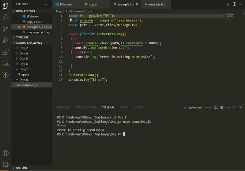 Praveen Pandey on LinkedIn: #nodejs #javascript #promises #filesystem # ... Praveen Pandey on LinkedIn: #nodejs #javascript #promises #filesystem # ...