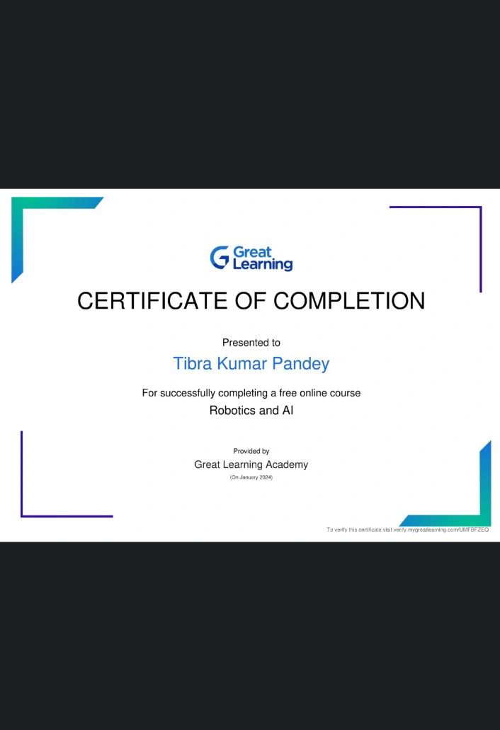 TIBRA KUMAR PANDEY on LinkedIn: #greatlearningacademy #robots # ... TIBRA KUMAR PANDEY on LinkedIn: #greatlearningacademy #robots # ...