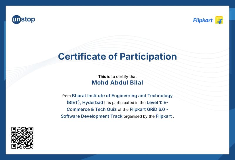 Mohd Abdul Bilal on LinkedIn: #flipkartgrid #techchallenge # ... Mohd Abdul Bilal on LinkedIn: #flipkartgrid #techchallenge # ...