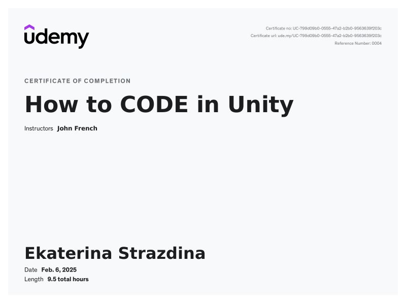 Ekaterina Strazdina on LinkedIn: #unity #csharp #unitydevelopment #learning Ekaterina Strazdina on LinkedIn: #unity #csharp #unitydevelopment #learning