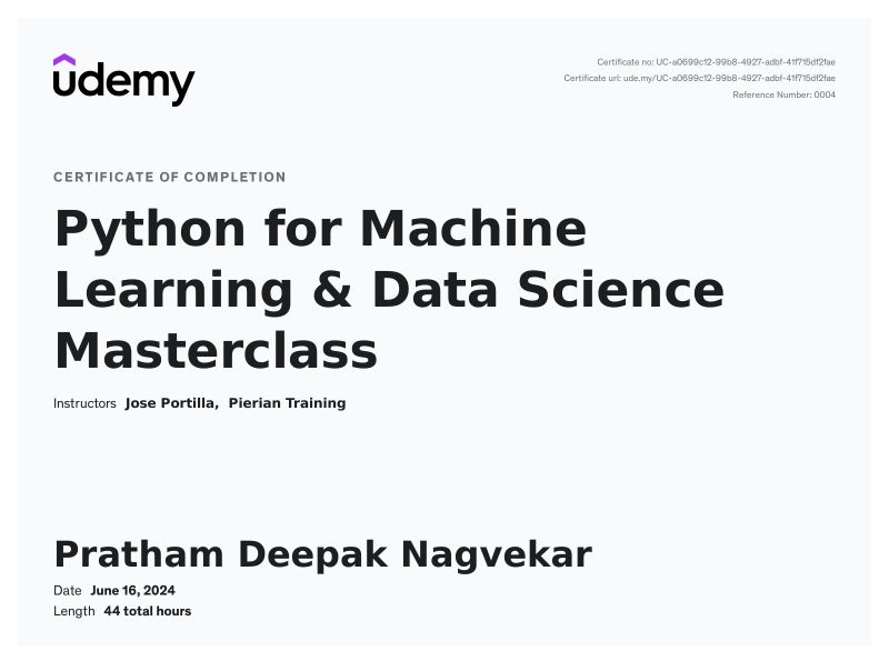 Pratham Nagvekar on LinkedIn: #machinelearning #datascience #python # ... Pratham Nagvekar on LinkedIn: #machinelearning #datascience #python # ...