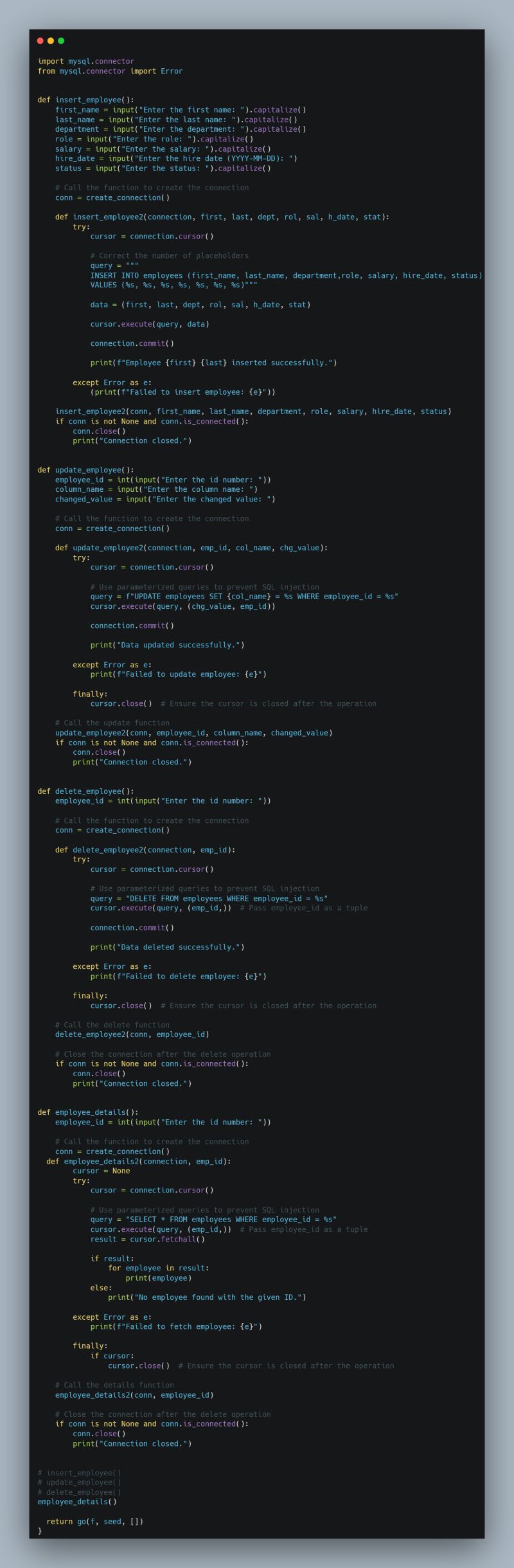 Rohit Rajvaidya on LinkedIn: #100daysofcode #python #mysql # ... Rohit Rajvaidya on LinkedIn: #100daysofcode #python #mysql # ...