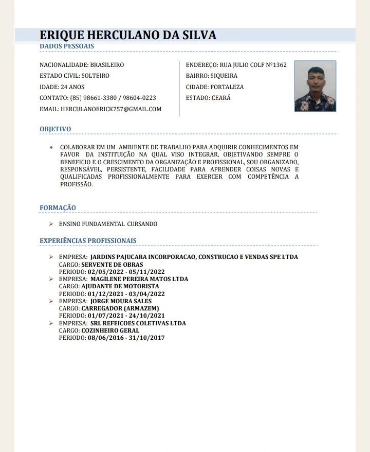 Erique Herculano Da silva posted on LinkedIn Erique Herculano Da silva posted on LinkedIn