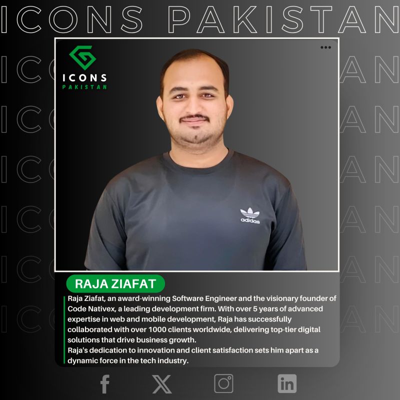 Icons Pakistan on LinkedIn: Meet Raja Ziafat, an award-winning Software ... Icons Pakistan on LinkedIn: Meet Raja Ziafat, an award-winning Software ...