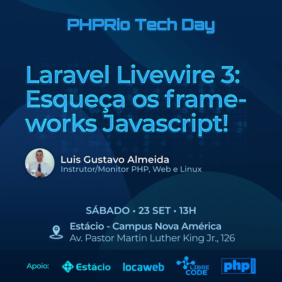 PHPRio no LinkedIn: #php #laravel #livewire #desenvolvimentoweb #frontend PHPRio no LinkedIn: #php #laravel #livewire #desenvolvimentoweb #frontend