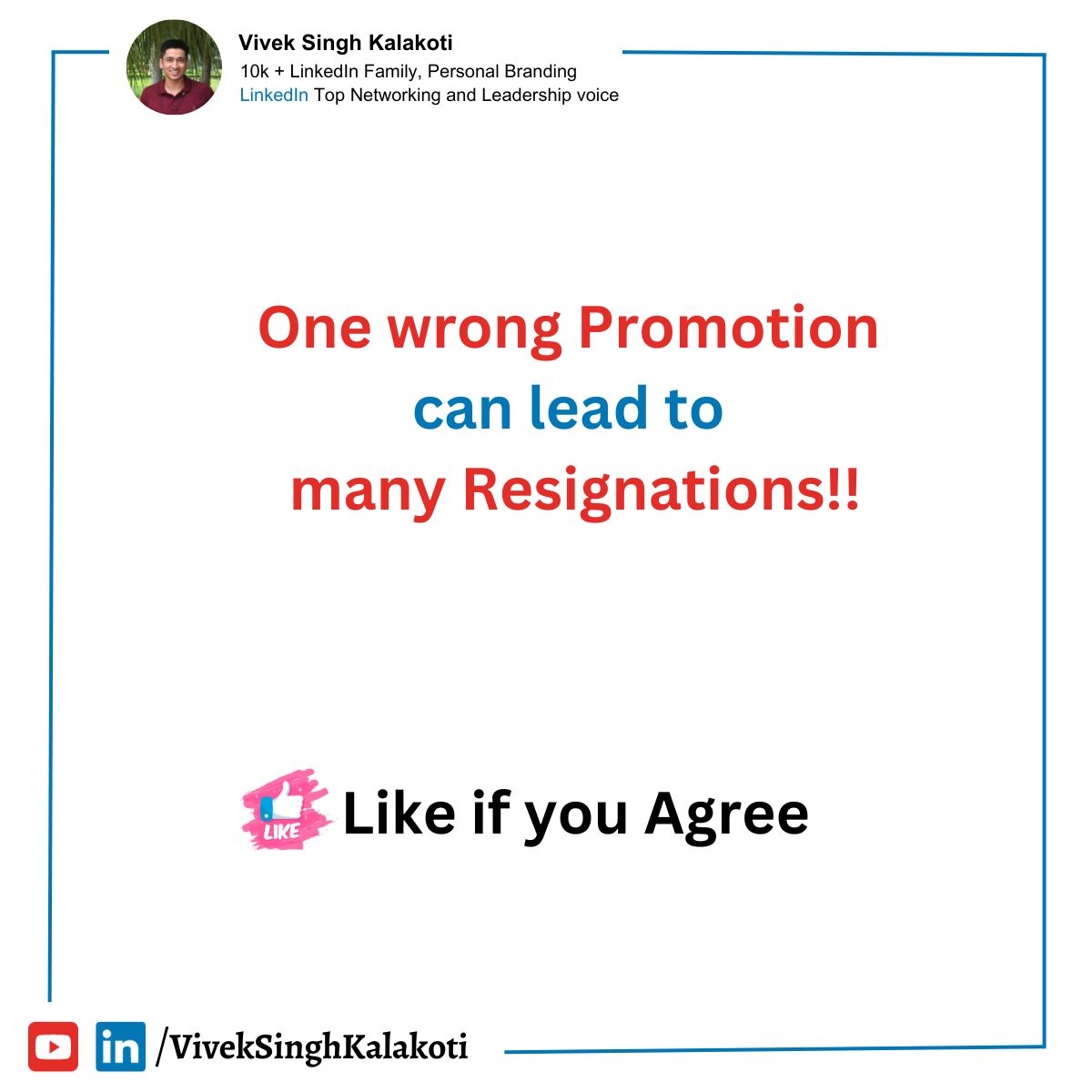 REVATHY S on LinkedIn: Any wrong recruitment, promotion, rewarding ... REVATHY S on LinkedIn: Any wrong recruitment, promotion, rewarding ...
