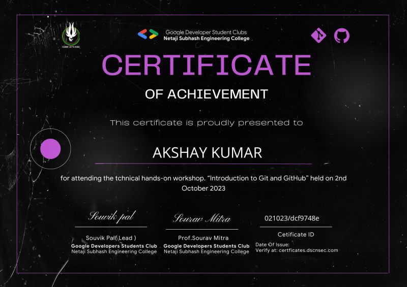 Completed GDSC workshop on Git and GitHub | Akshay kumar posted on the ... Completed GDSC workshop on Git and GitHub | Akshay kumar posted on the ...