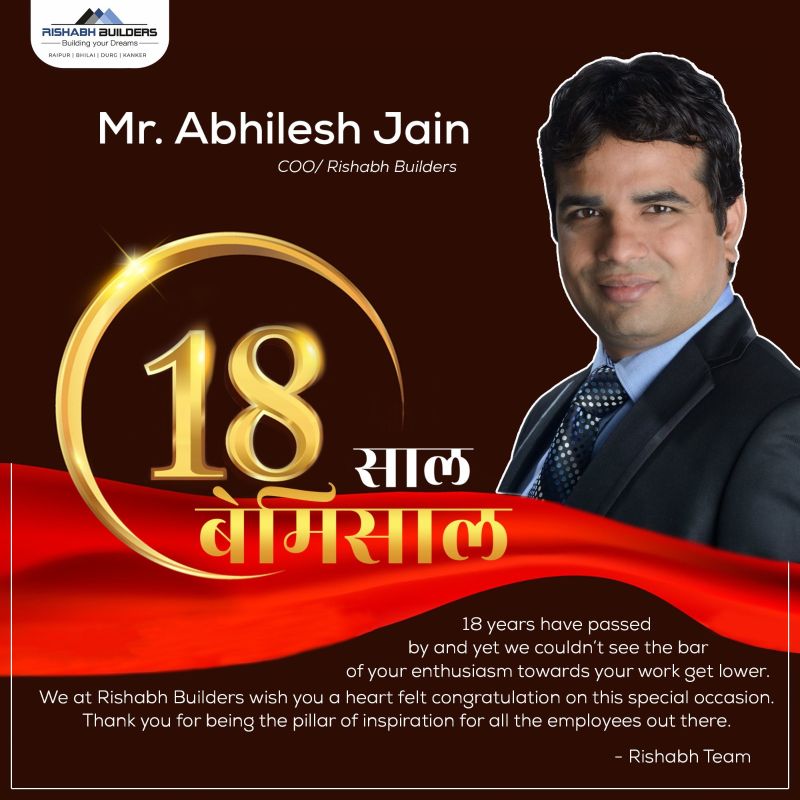 Rishabh Builders on LinkedIn: Today, Mr. Abhilesh Jain Sir (COO Rishabh ... Rishabh Builders on LinkedIn: Today, Mr. Abhilesh Jain Sir (COO Rishabh ...