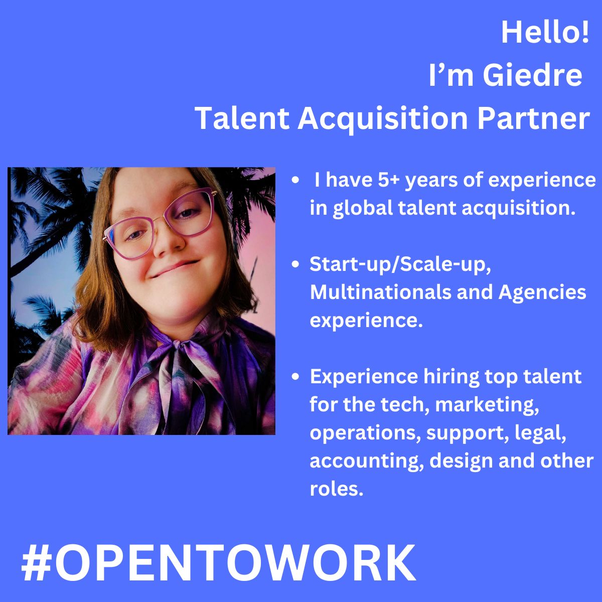 Giedre Mokrecovaite on LinkedIn: #opentowork #jobsearch #opentowork # ... Giedre Mokrecovaite on LinkedIn: #opentowork #jobsearch #opentowork # ...