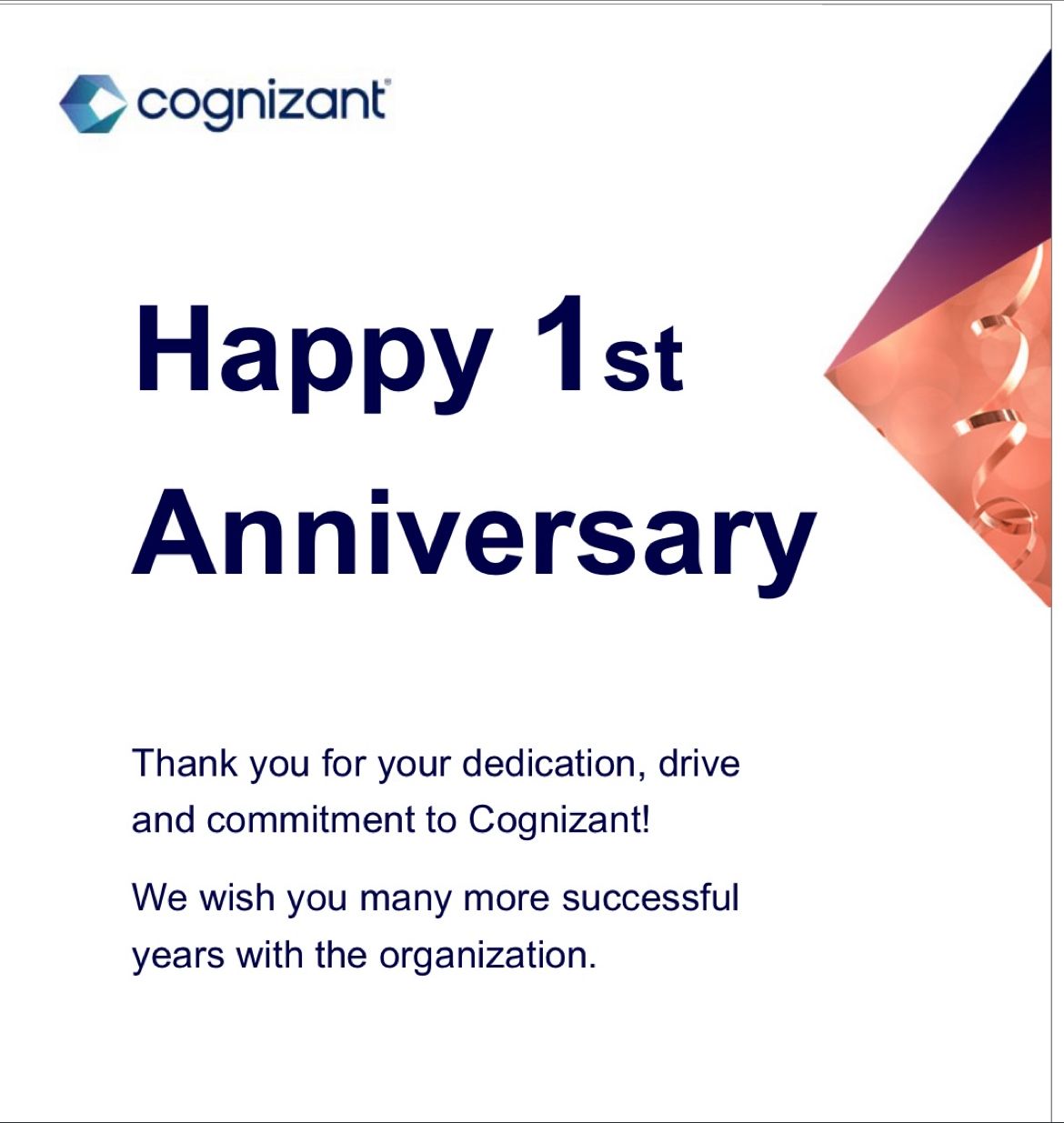Parth Tyagi on LinkedIn: #cognizant Parth Tyagi on LinkedIn: #cognizant